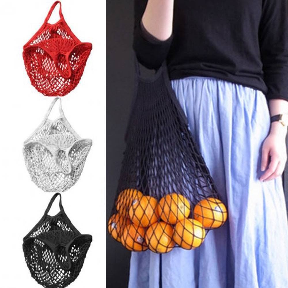 Reusable Mesh Grocery Shopping Bags - Nature Eco Shop