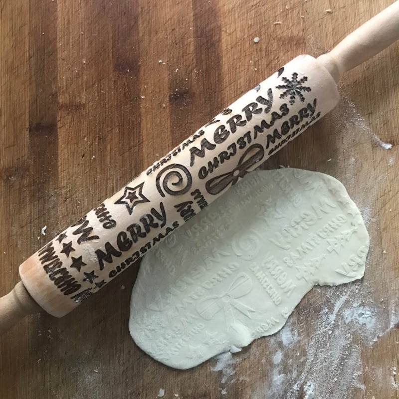Christmas Embossed Rolling Pin - Nature Eco Shop