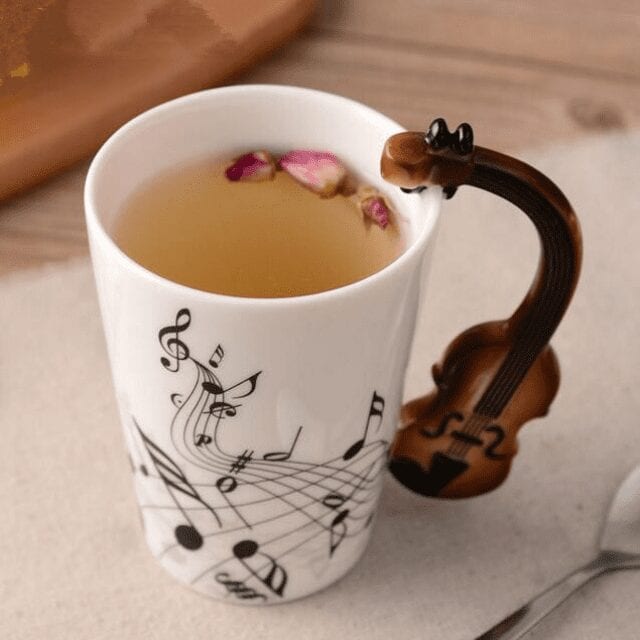Creative Musical Instrument Themed Ceramic Mug - Nature Eco Shop