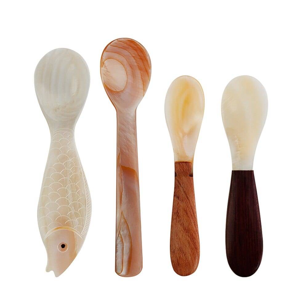Natural Conch Shell Spoon Seashells Coffee Spoon - Nature Eco Shop